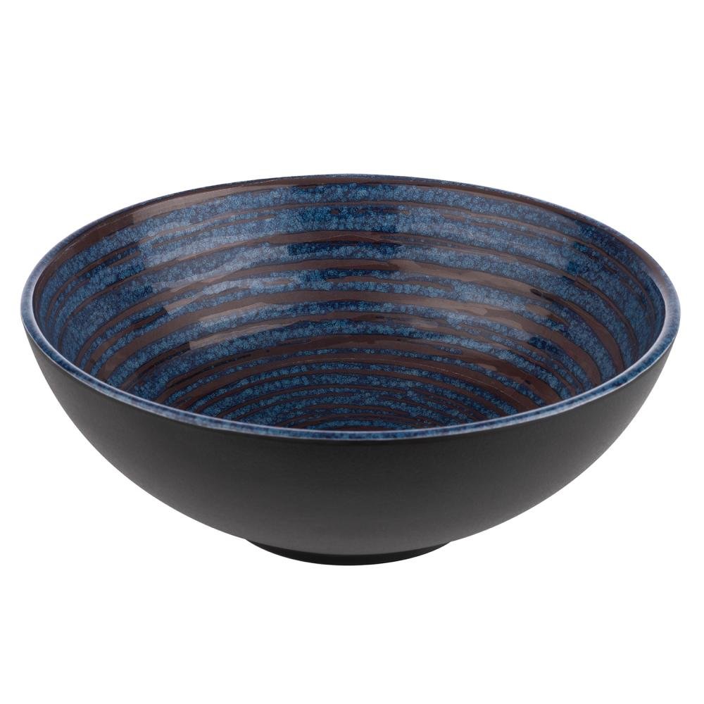 HV skål melamin sort/blå Ø 24 cm. - Melamin - OVE C BJERREGAARD A/S